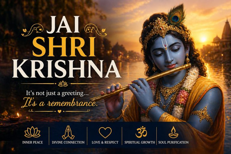 Jai Shri Krishna Meaning — A Simple Name That Brings Peace - Satyalaya ...